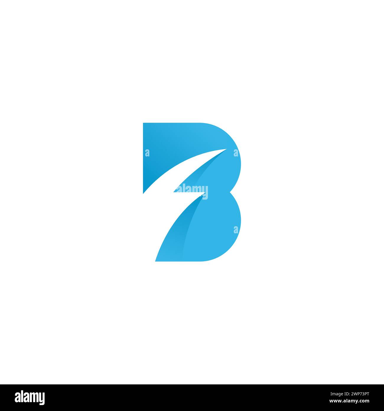 B Abstract Logo Design. Letter B Icon Stock Vector Image & Art - Alamy