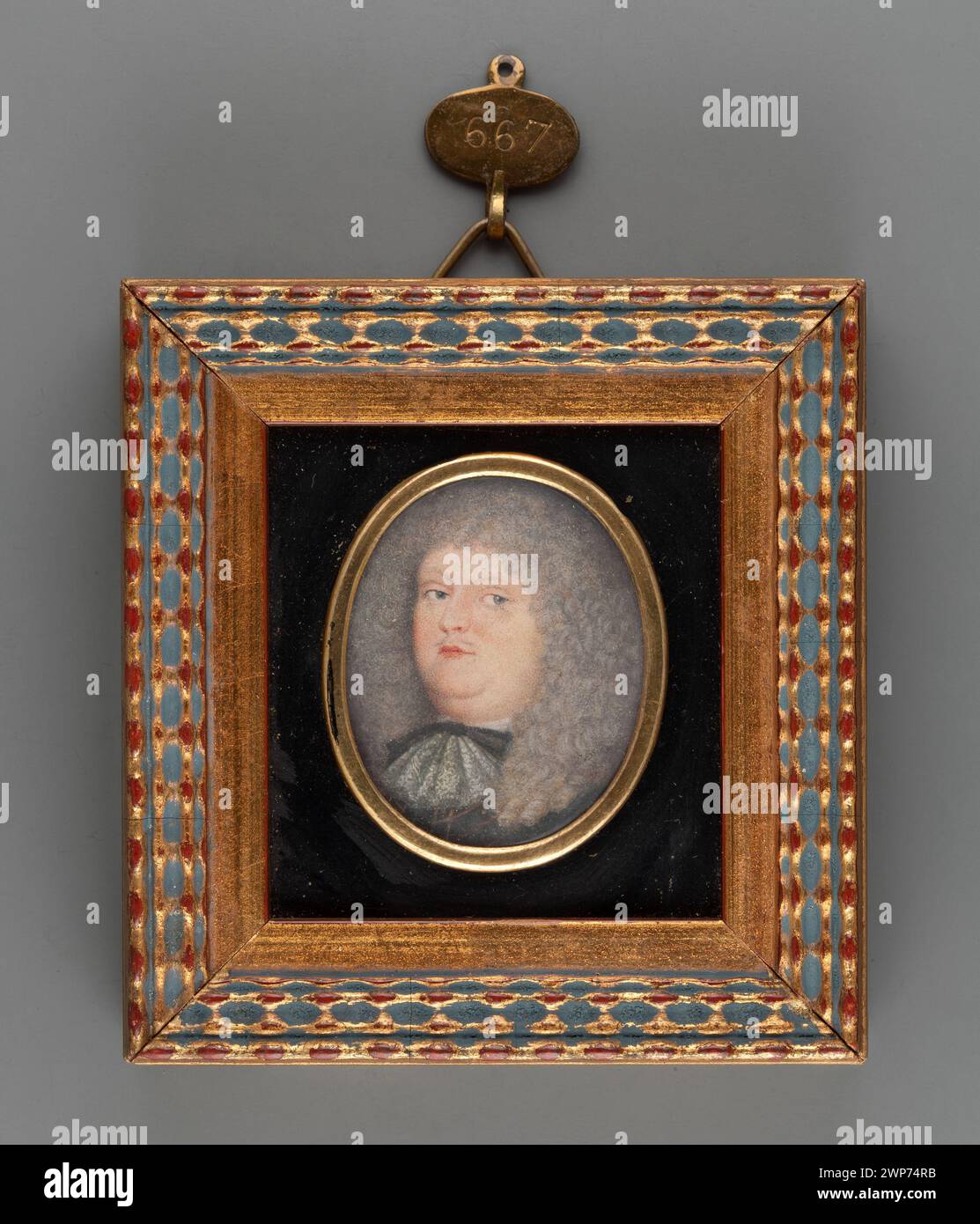 Miniature portrait of Fryderyk VI, Margrave of Baden Durlach, created ...