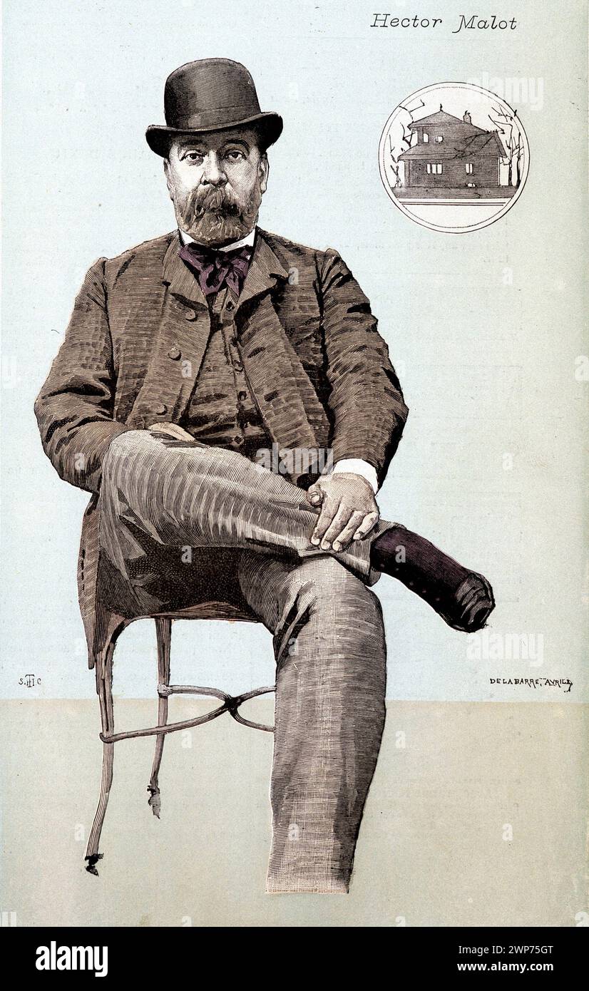 Portrait of Hector Malot Stock Photo - Alamy