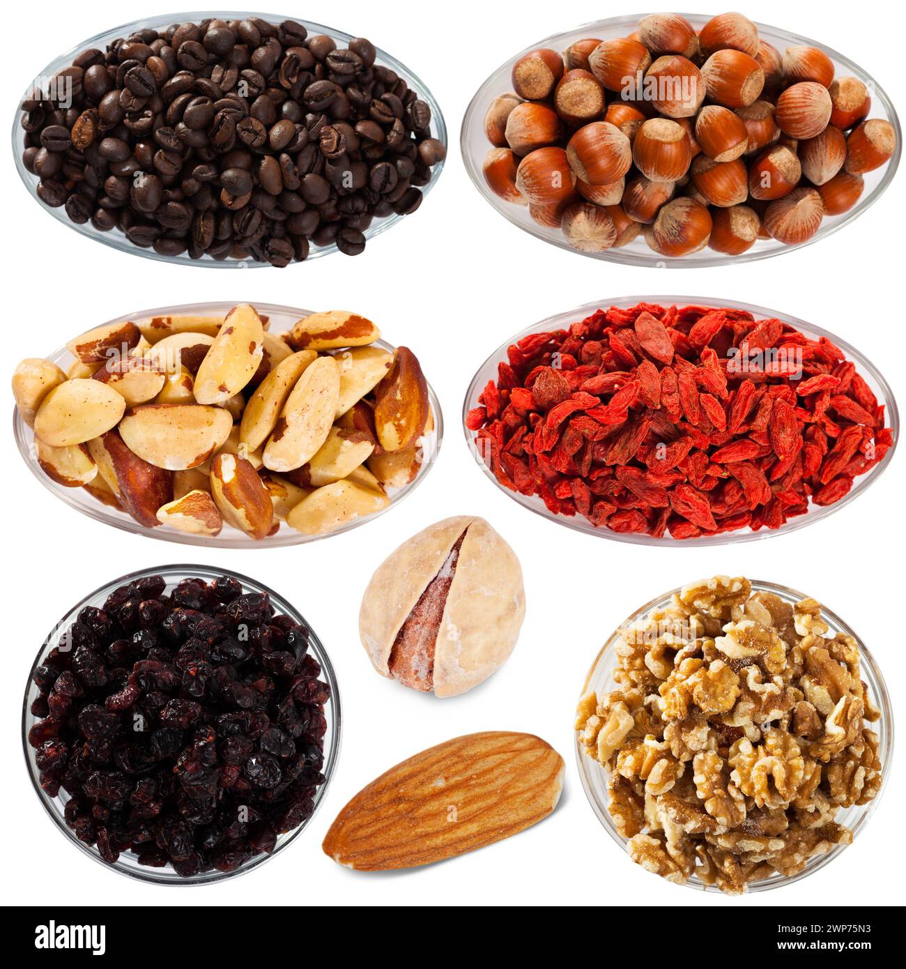 Collection of natural bulk products Stock Photo - Alamy