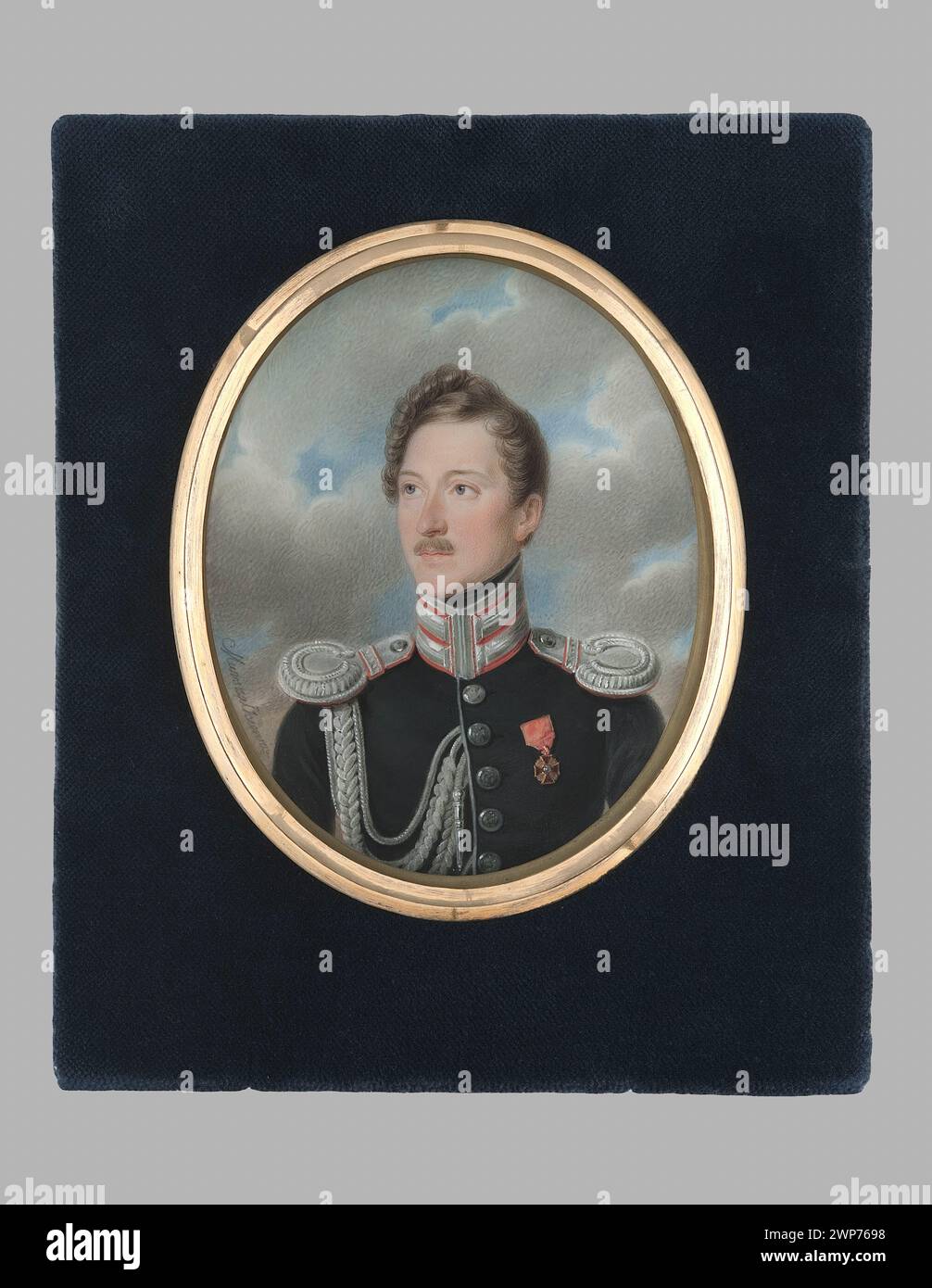 Portrait of the captain of the Polish Royal Army of the Olga de Vilde ...