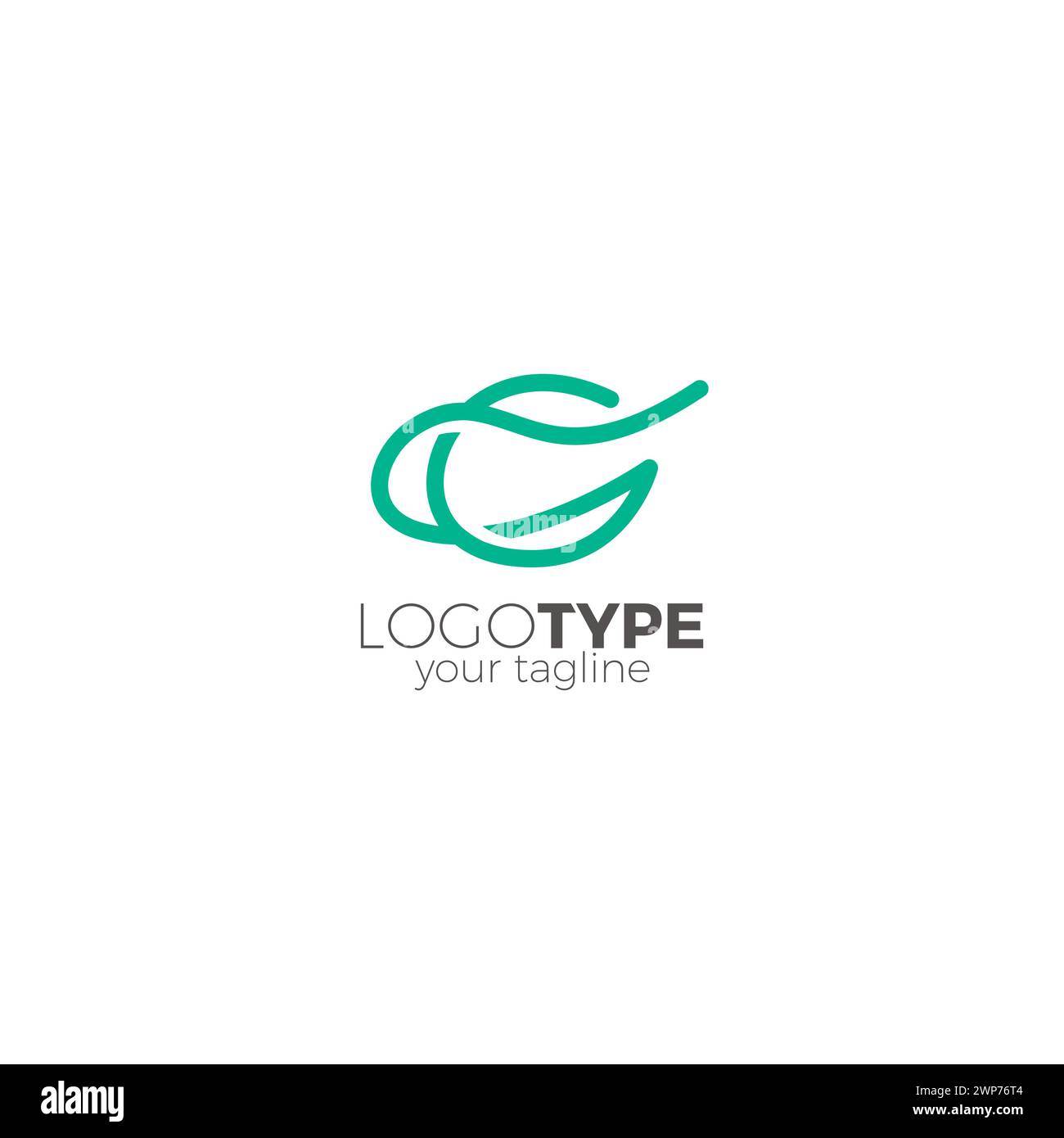 Letter cg circle line Stock Vector Images - Alamy