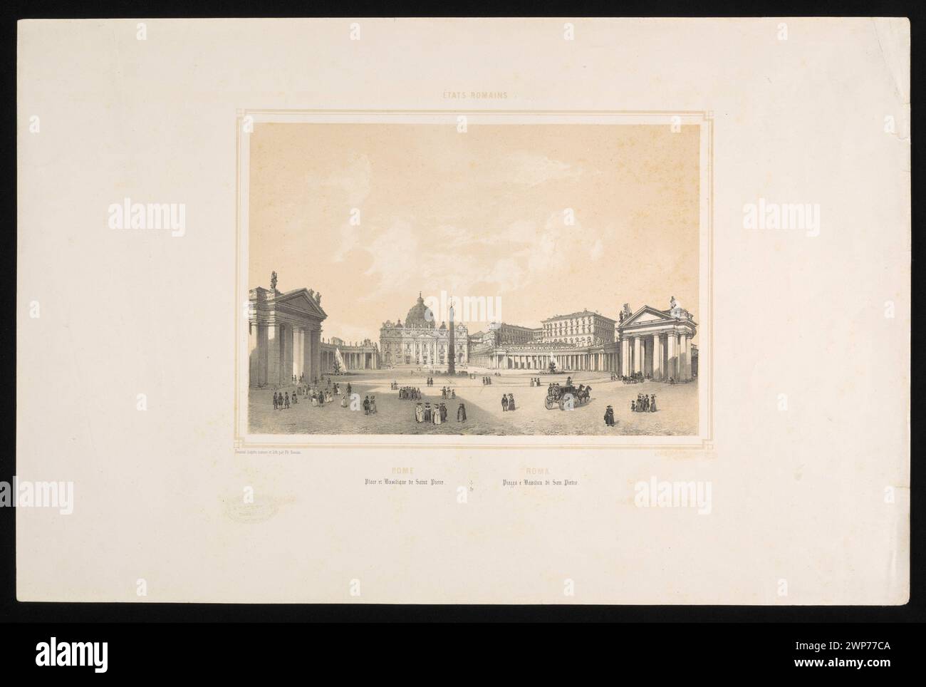 St peter basilica illustration hi-res stock photography and images - Alamy