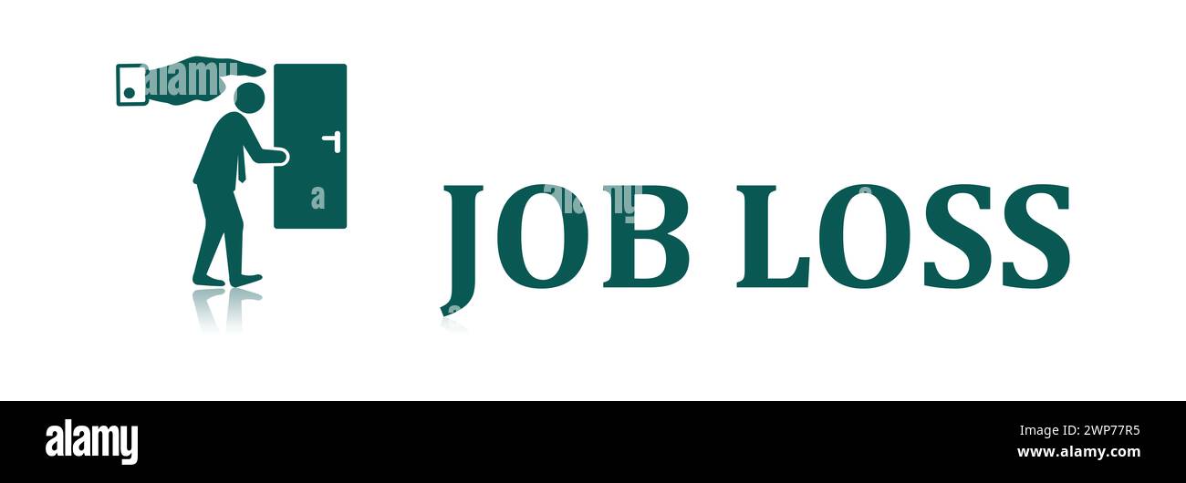 Illustration of a job loss concept Stock Photo - Alamy