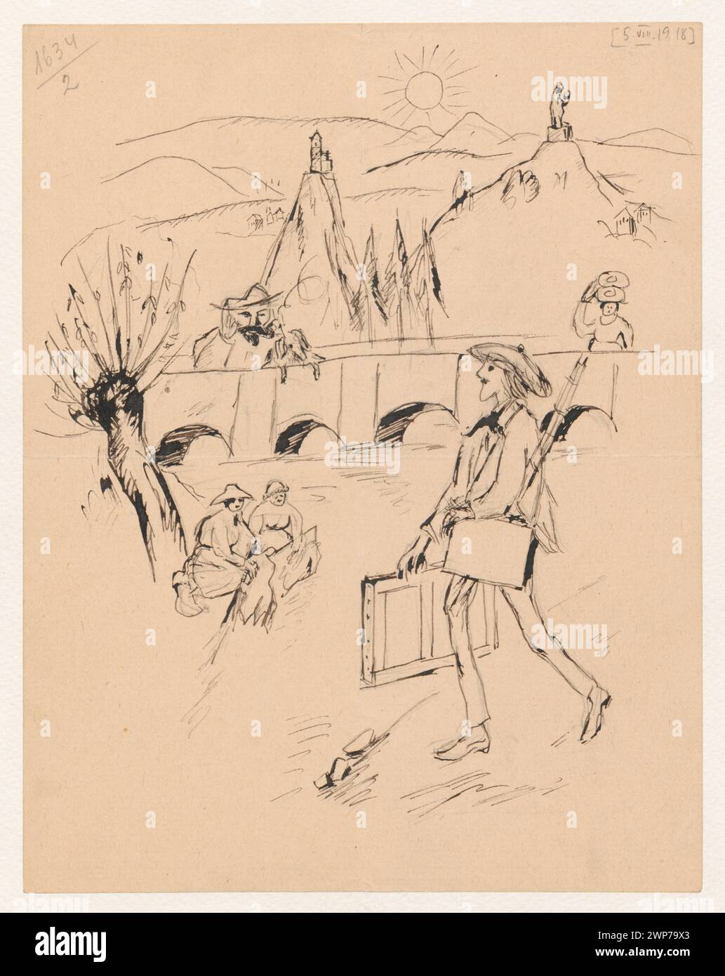 Drawing "Promenades Pittoresques ... (Chacun Son Métier)" to the letter ...