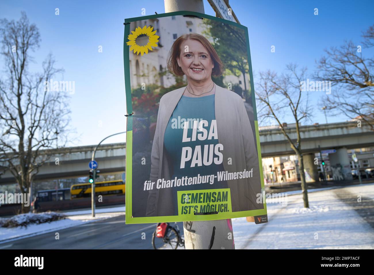 Kandidatin Lisa Paus, Wahlplakat der Grünen zur Bundestagswahl in ...