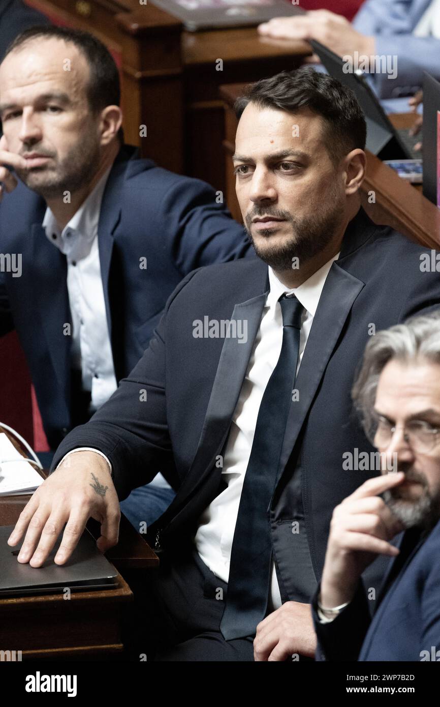 Paris, France. 07th Nov, 2022. Deputy, Sebastien Delogu attends a ...