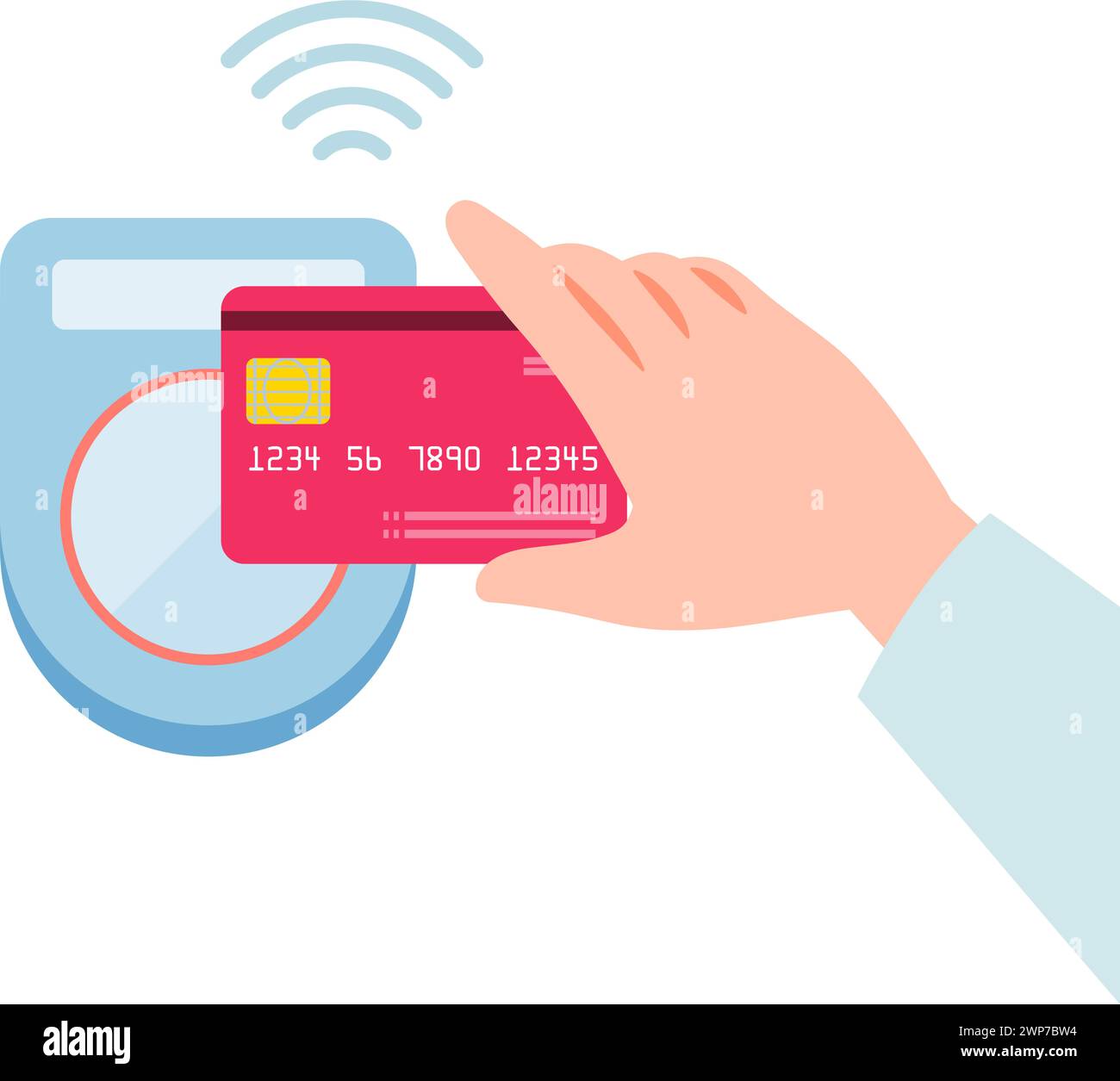Contactless ic card reader Stock Vector Images - Alamy