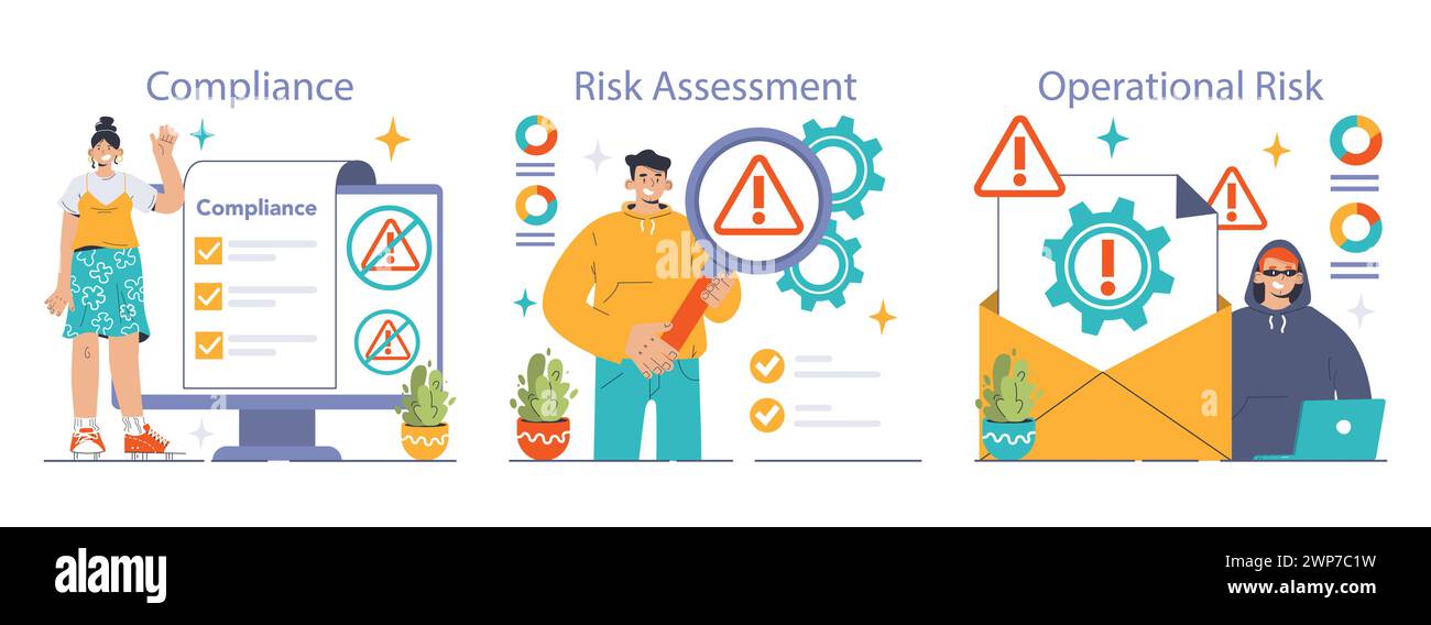 Compliance risks Stock Vector Images - Alamy