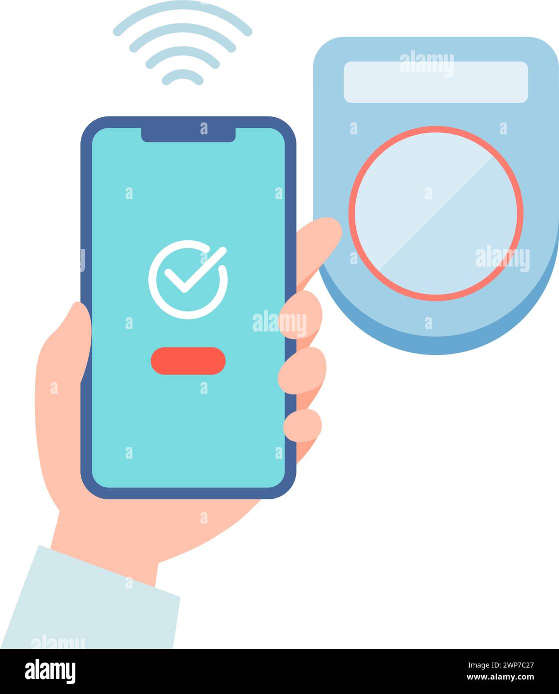 Contactless ic card reader Stock Vector Images - Alamy