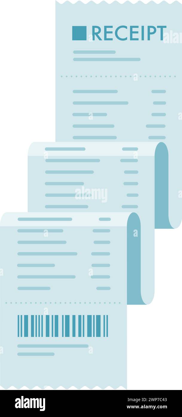 receipt. Vector illustration that is easy to edit Stock Vector Image ...
