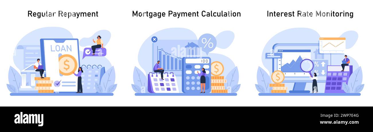 Payments calculations Stock Vector Images - Alamy