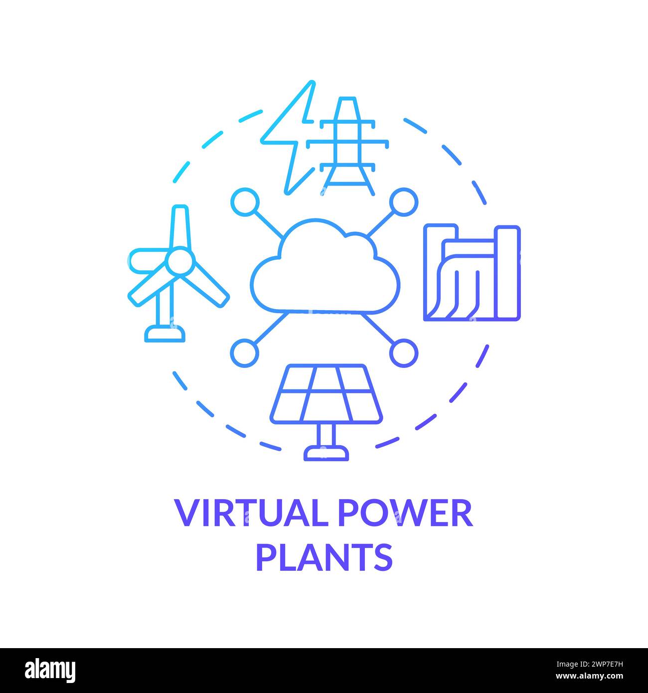 Virtual power plant Stock Vector Images - Alamy