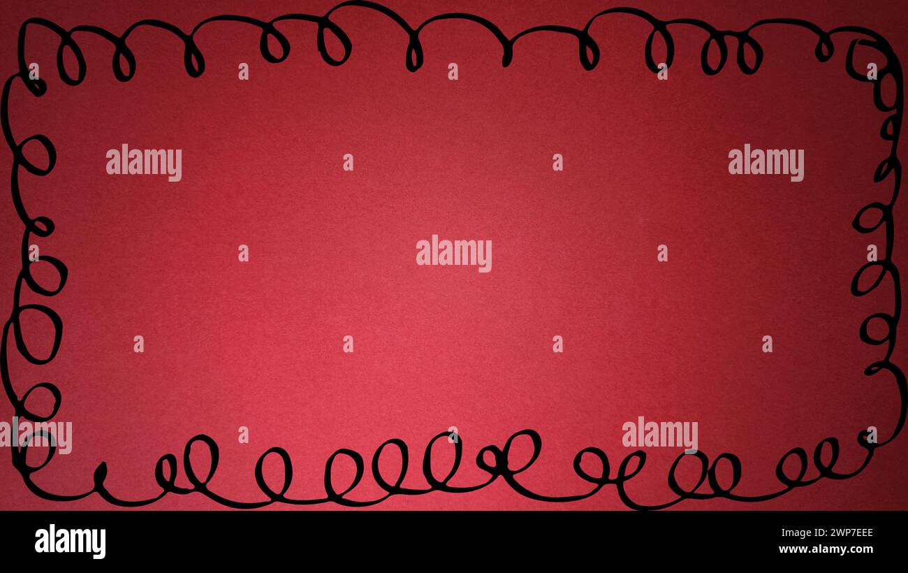 A sheet of bright red paper with vignetting around the edges ...