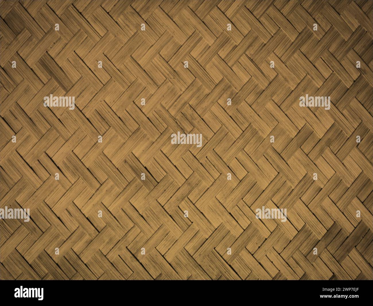 Straw weaving, similar to parquet. Dark yellow, ocher hue. Dirty straw ...