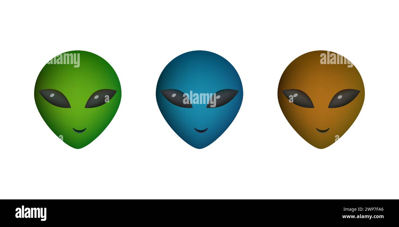 Alien faces Stock Vector Images - Alamy