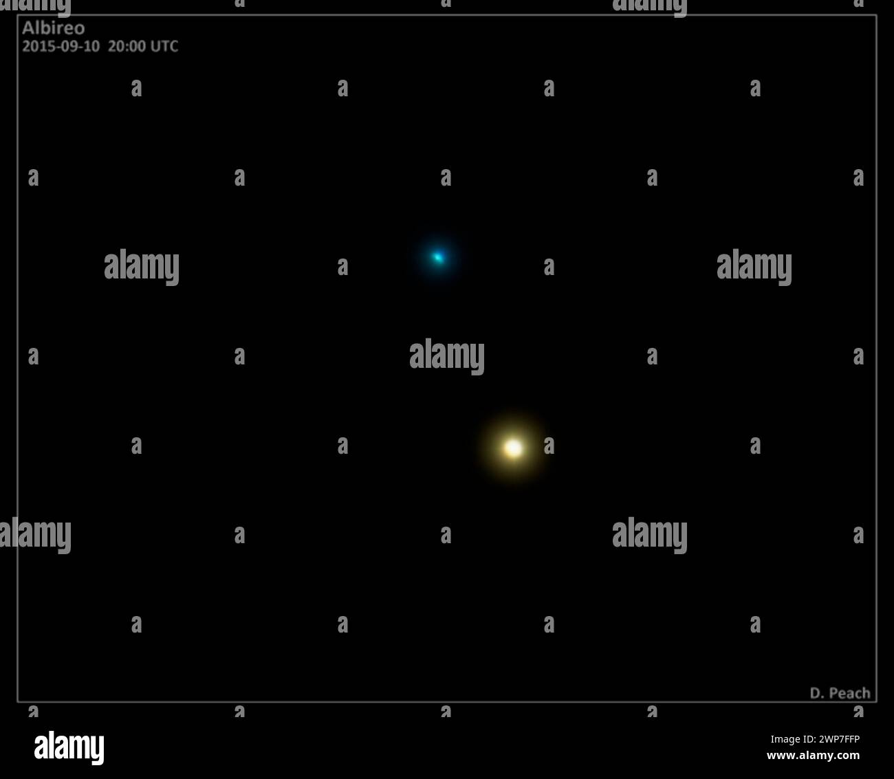 Albireo double star Stock Photo - Alamy