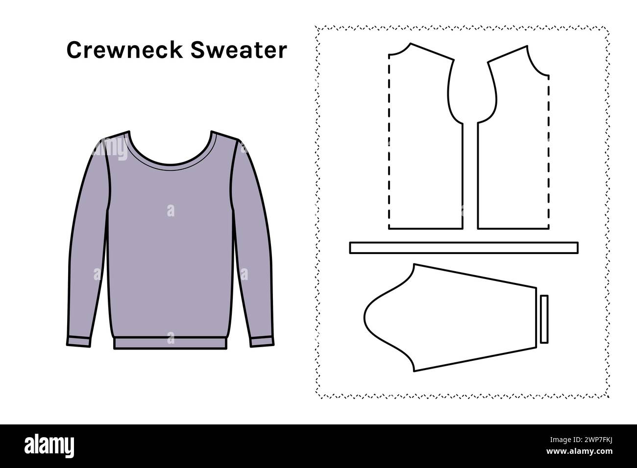 Crewneck outline drawing hi-res stock photography and images - Alamy