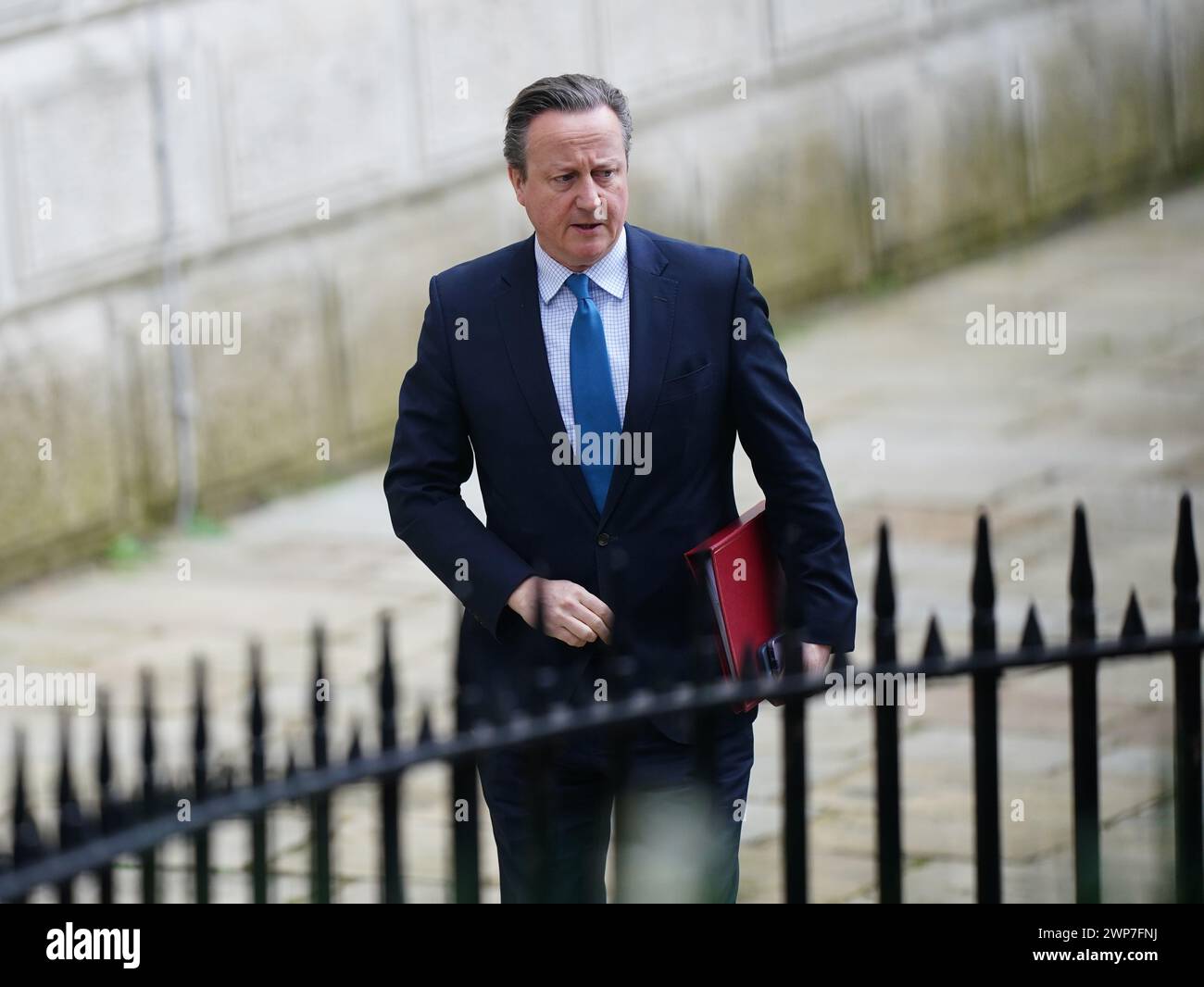 Foreign Secretary Lord David Cameron arriving in Downing Street, London ...