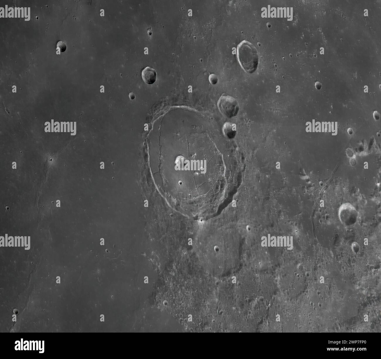 Posidonius lunar crater Stock Photo - Alamy