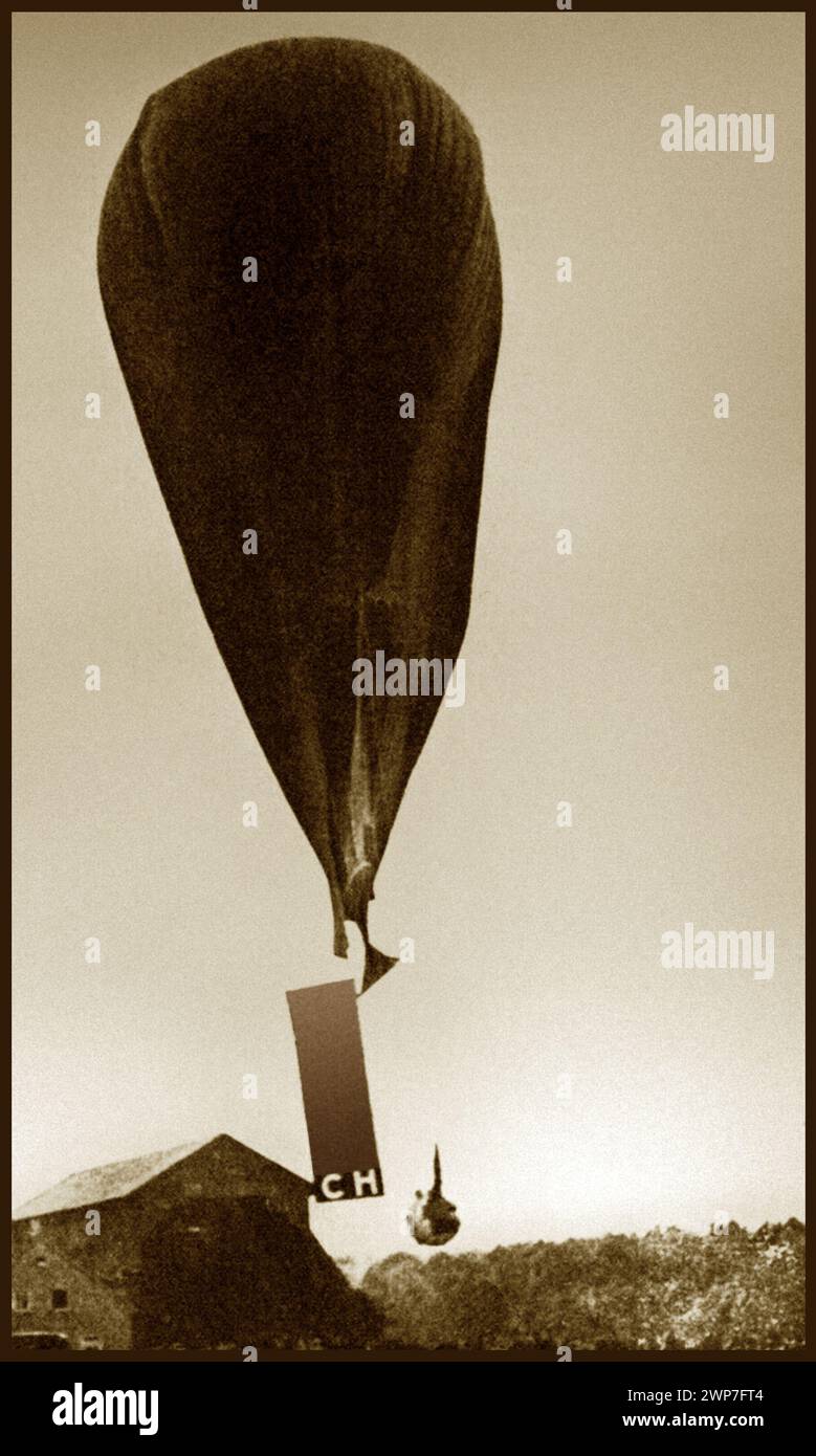 August Piccard balloon ascent, 1931 Stock Photo - Alamy