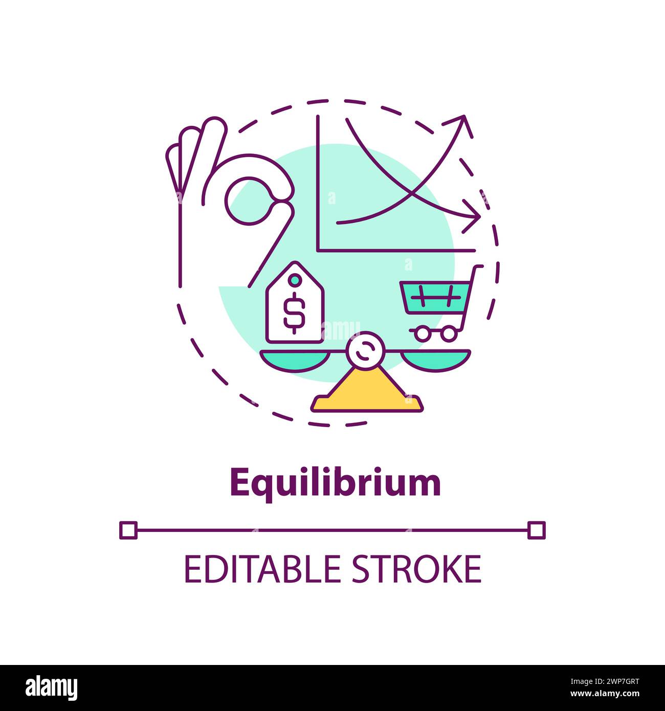 Equilibrium multi color concept icon Stock Vector Image & Art - Alamy