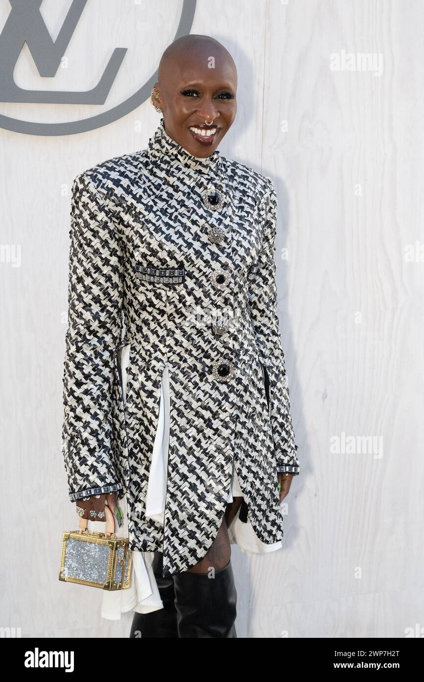 Paris, France. 05th Mar, 2024. Cynthia Erivo attends the Louis Vuitton ...