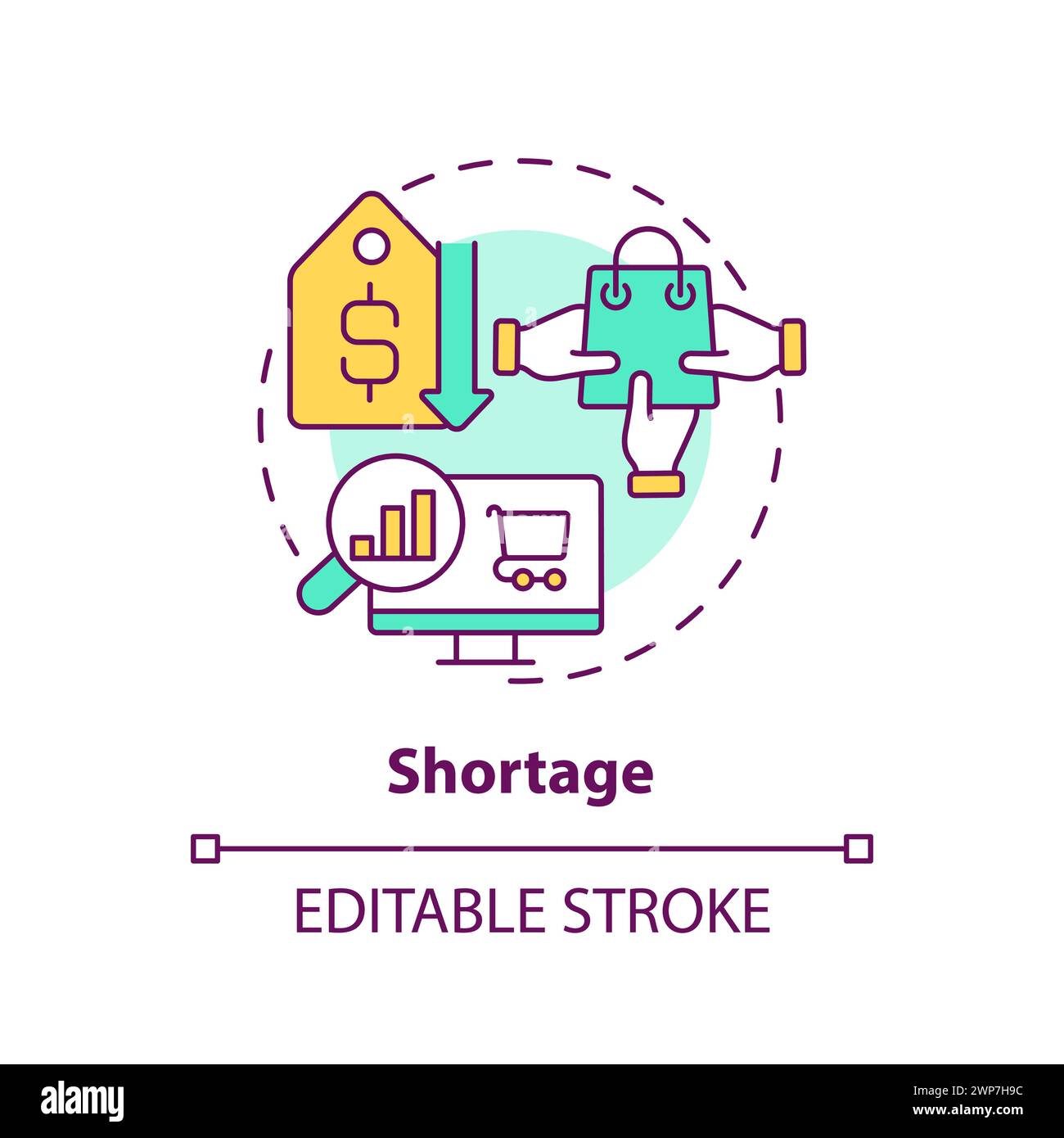 Shortage multi color concept icon Stock Vector Image & Art - Alamy Shortage multi color concept icon Stock Vector Image & Art - Alamy