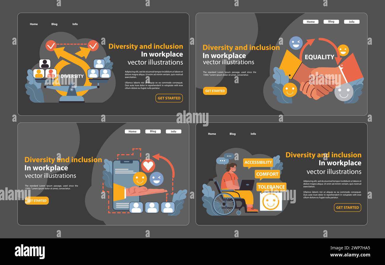 Diversity and inclusion set. Promoting unity in the workplace ...