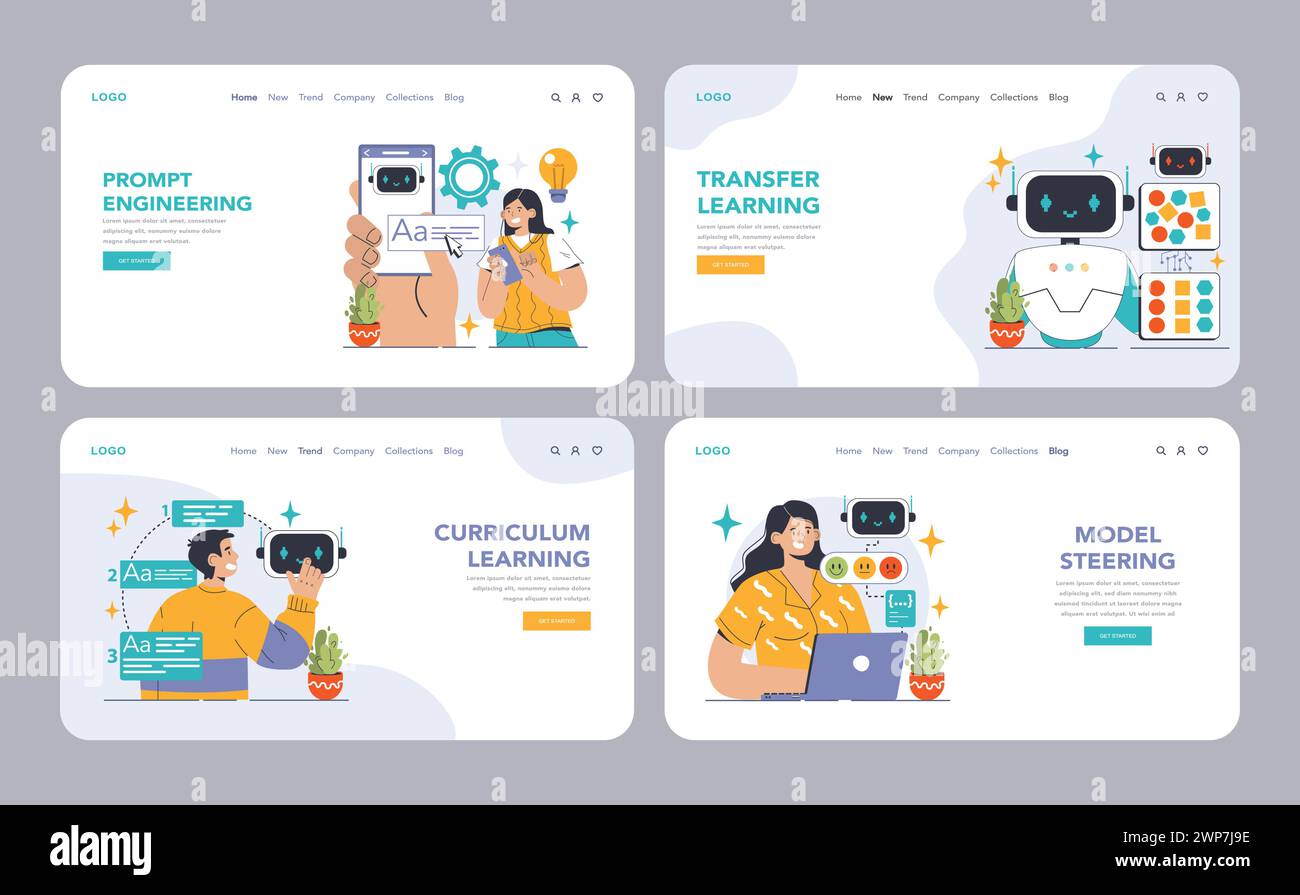 Prompt-engineers writing a command to a artificial neuron network web or landing set. Artificial ...
