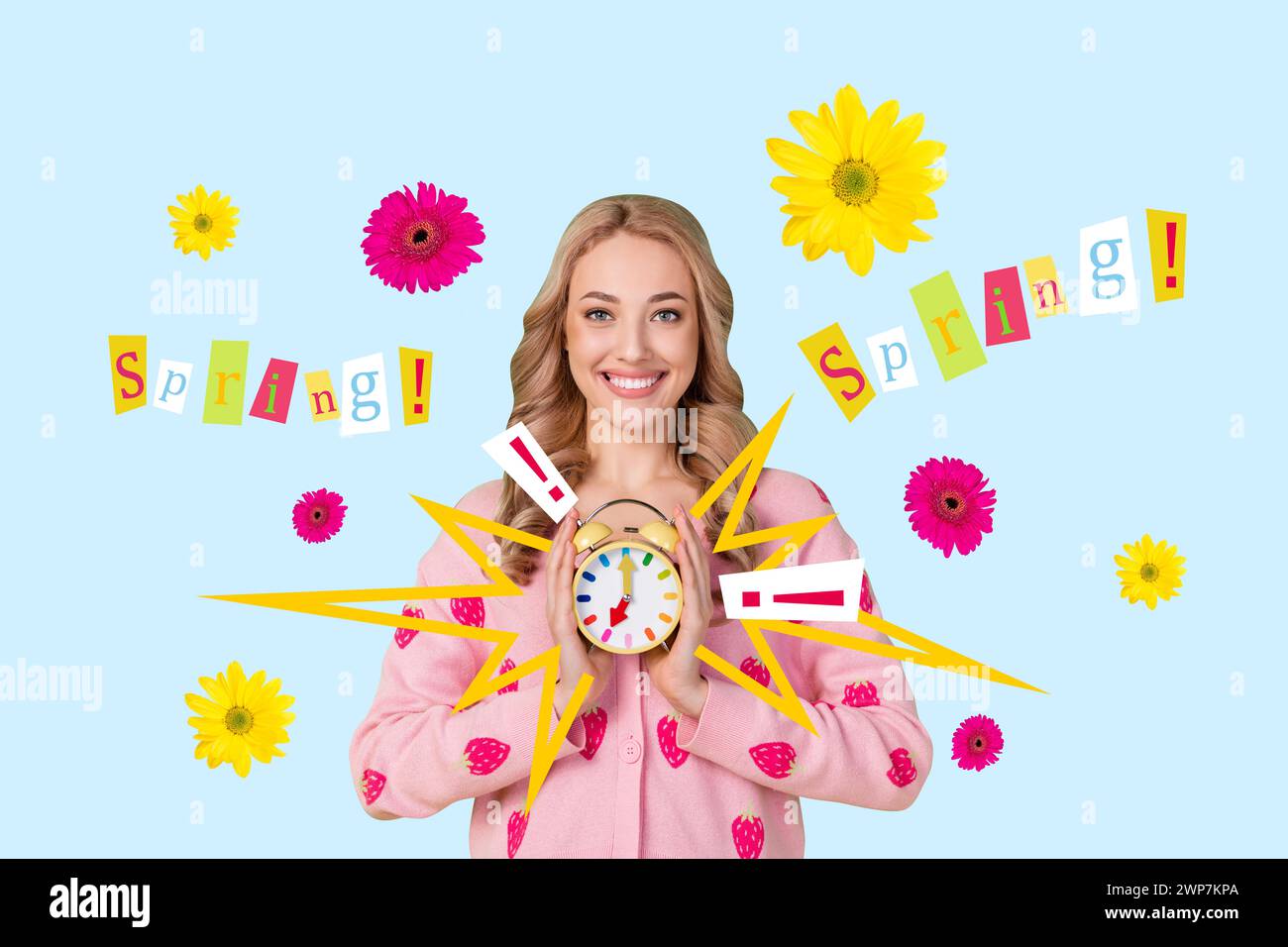 Trend composite artwork image 3d collage photo of young attractive lady ...