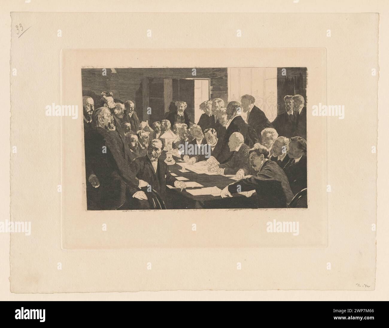 Reproduction of a collective portrait of the French Exhibition ...