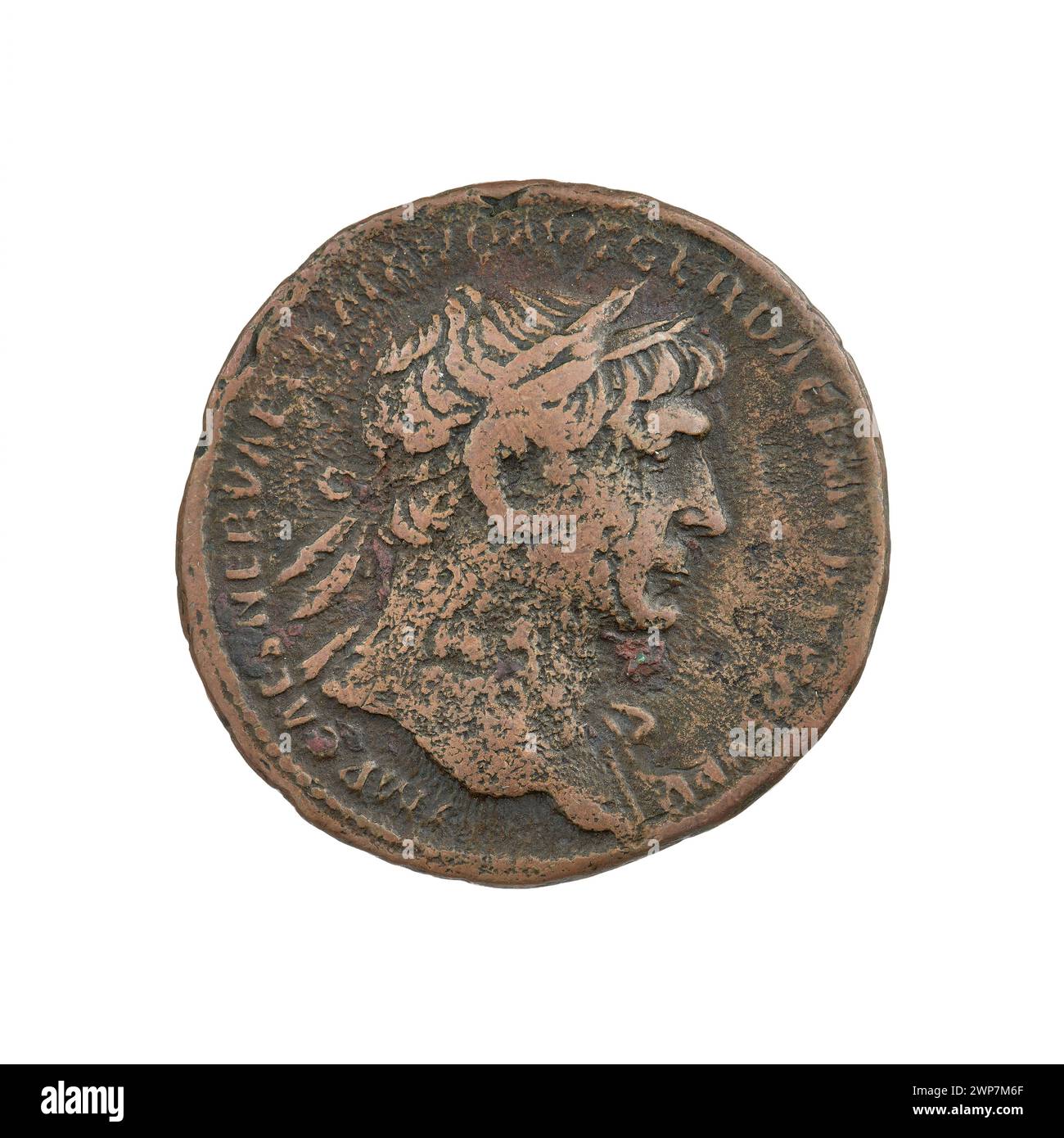 Ancient bronze emperor trajan Cut Out Stock Images & Pictures - Alamy