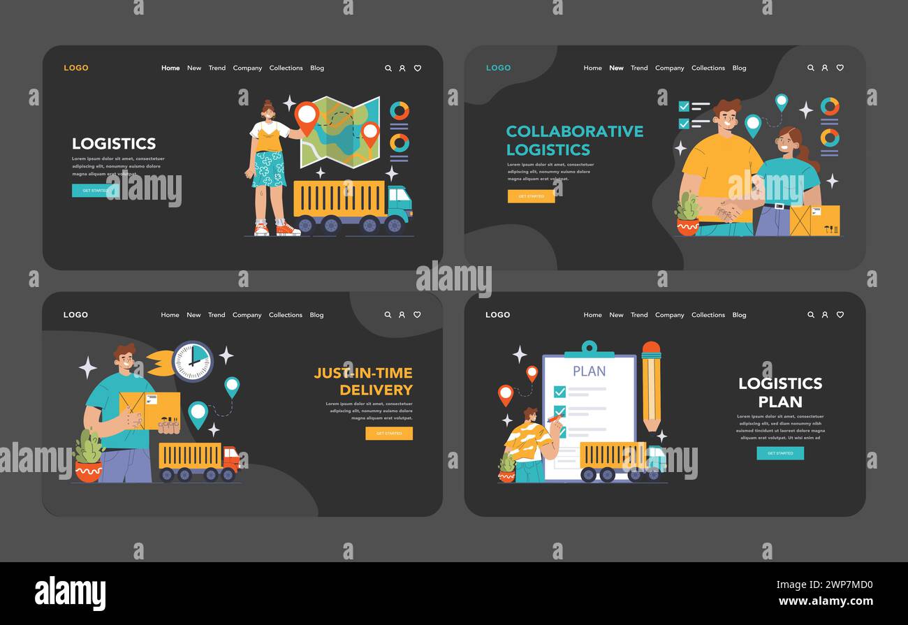 Logistics concept. A comprehensive visual guide to modern logistics ... Logistics concept. A comprehensive visual guide to modern logistics ...