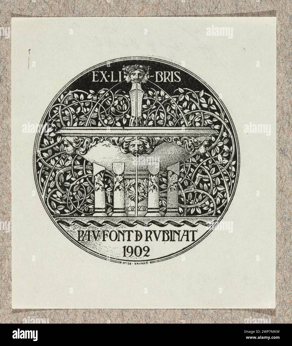 Ex libris font hi-res stock photography and images - Alamy