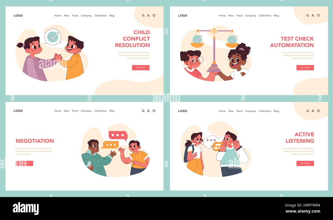 Child Conflict Resolution set. Strategies for peaceful interactions ...