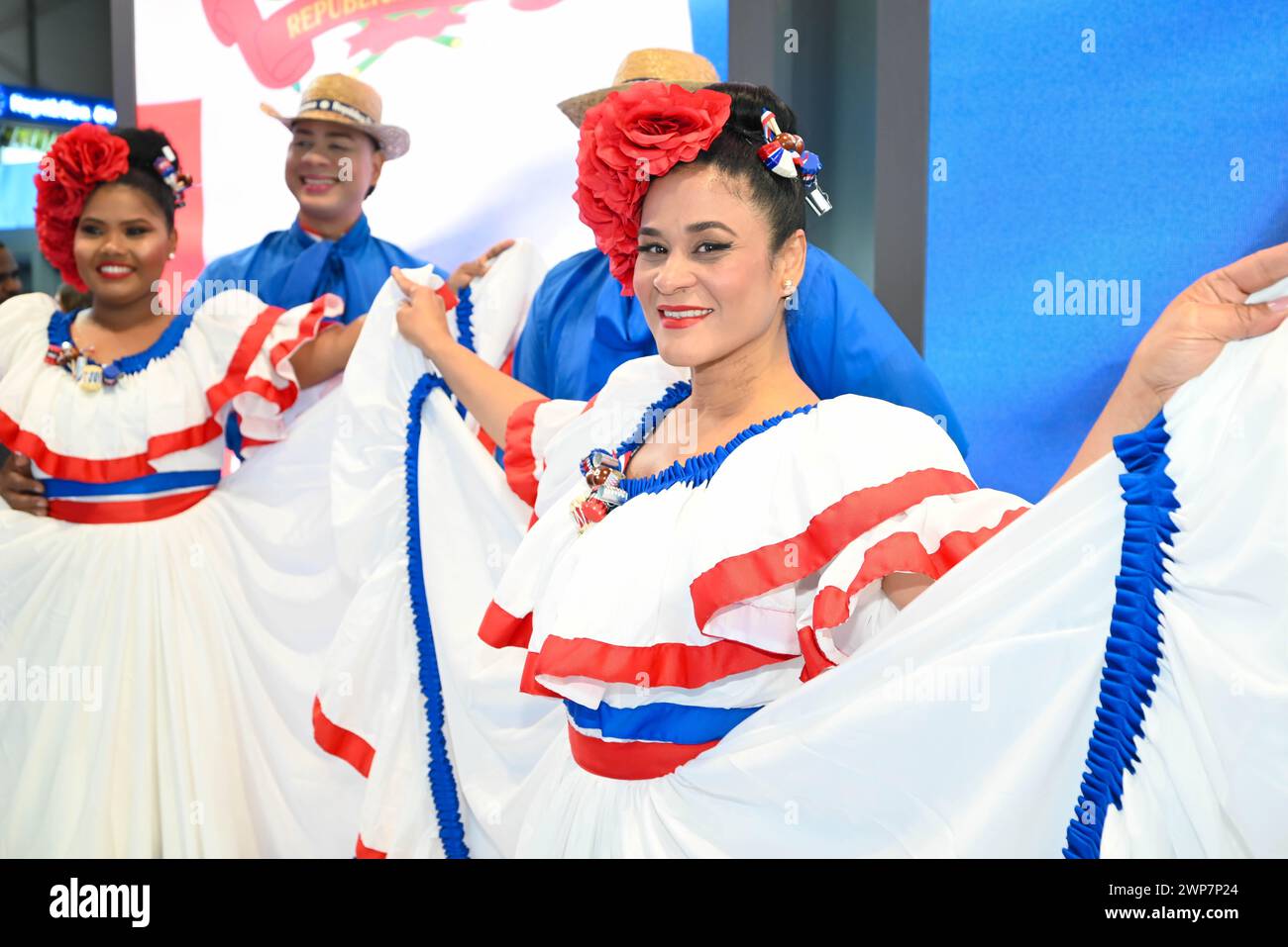 The Dominican dancers dancing at an event Stock Photo - Alamy