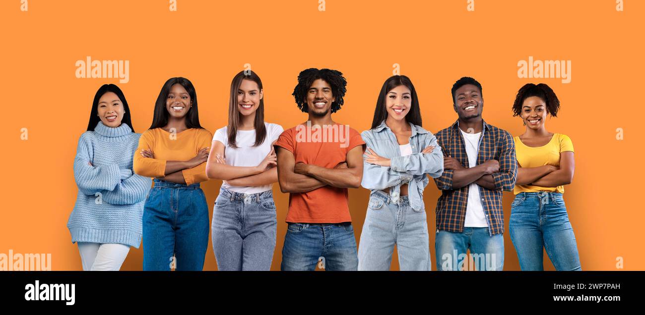 Diverse group seven people hi-res stock photography and images - Alamy