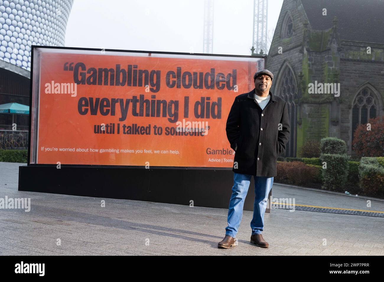 EDITORIAL USE ONLY Former footballer, Tony Kelly in front of an ...