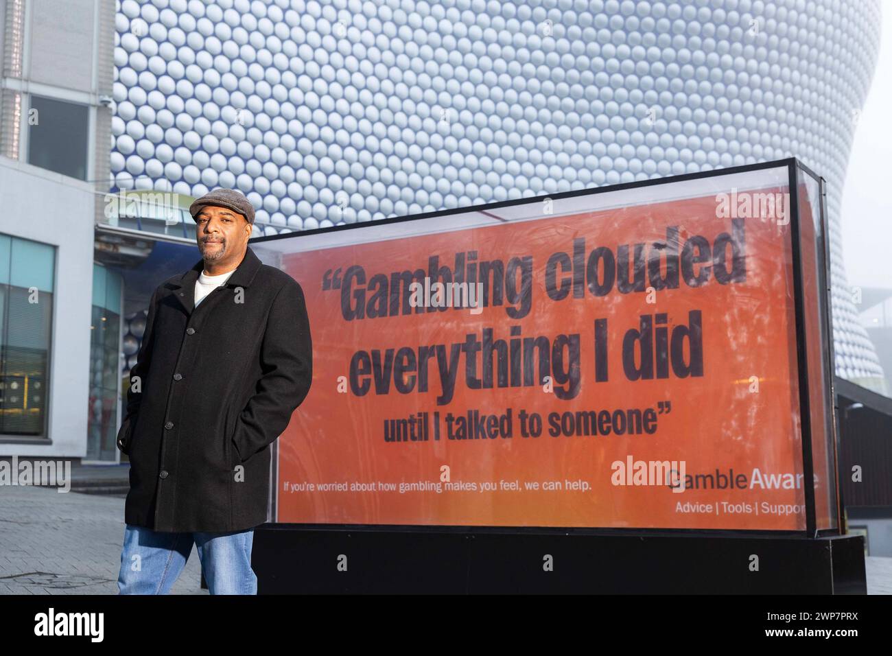 EDITORIAL USE ONLY Former Footballer, Tony Kelly in front of an ...