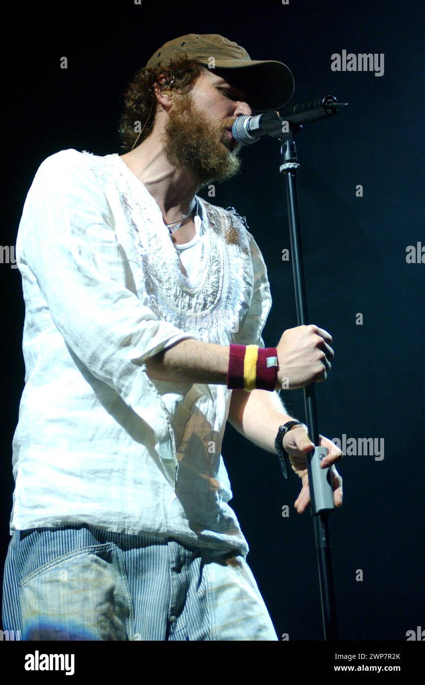 Milan Italy 07/05/2002: Jovanotti,Italian singer, during the live ...