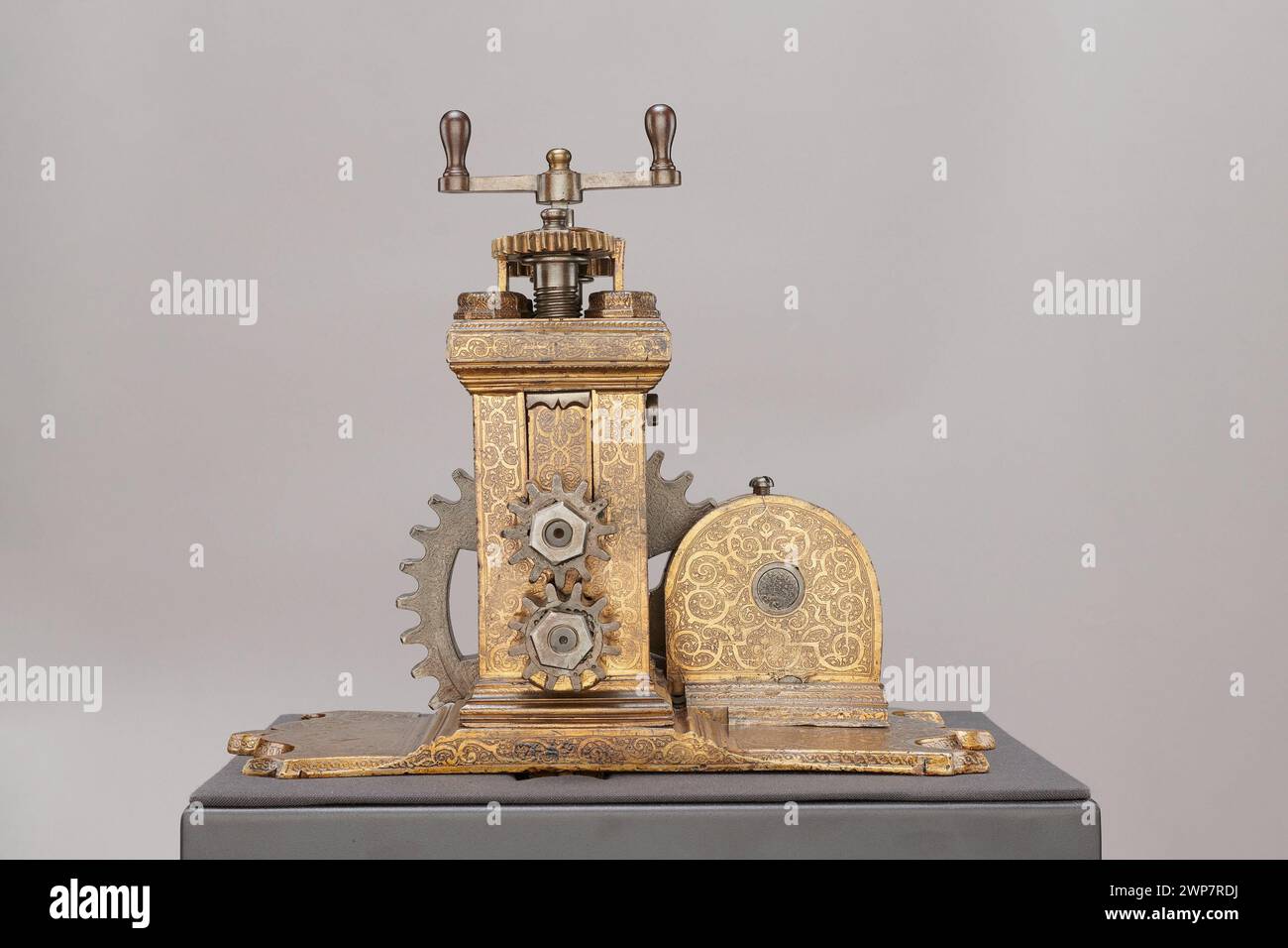 Wire rolling machine from Nuremberg, dated to the late 16th century ...