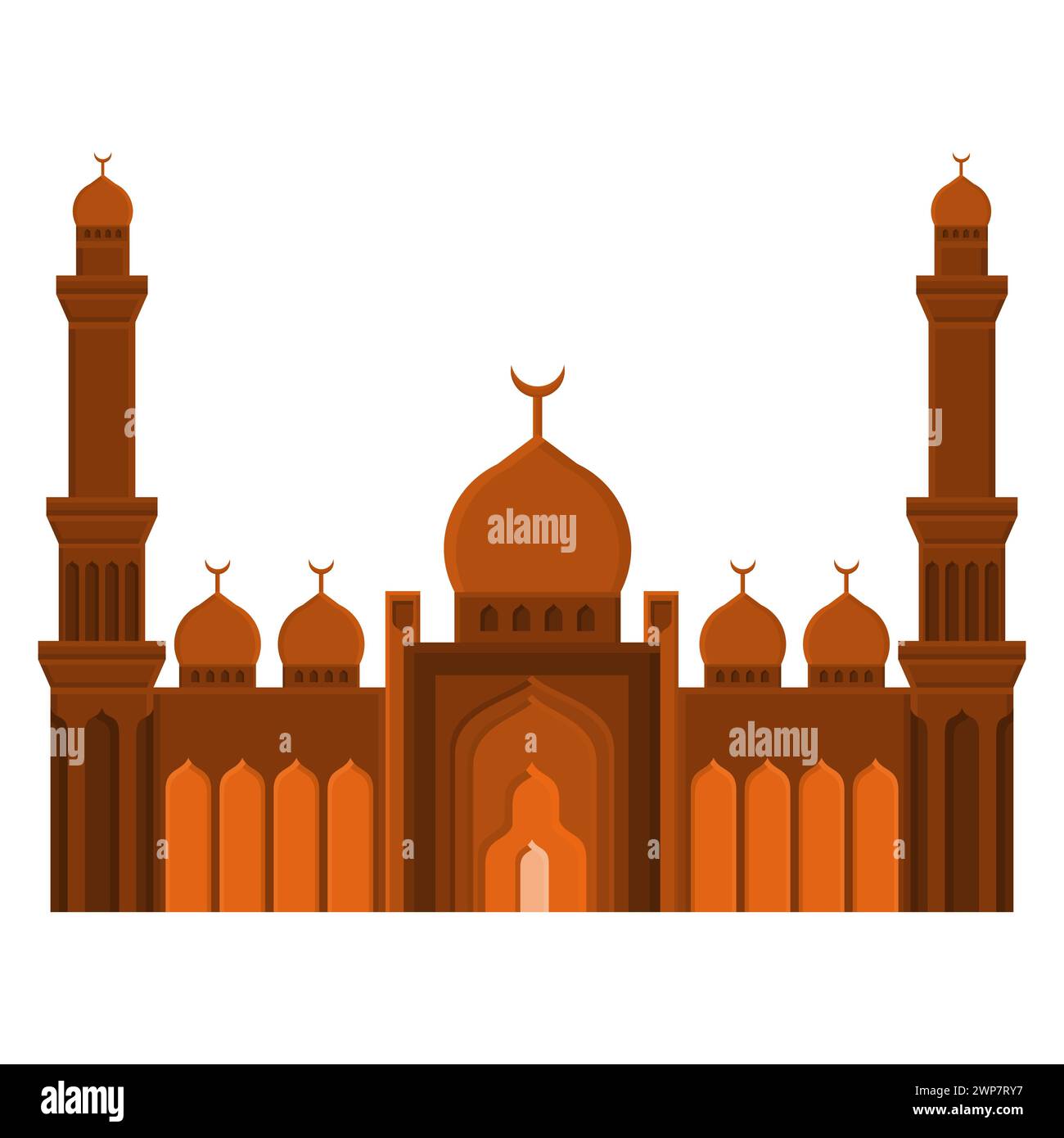 Vector majestic and large mosque design. A Place to Pray. Beautiful and ...