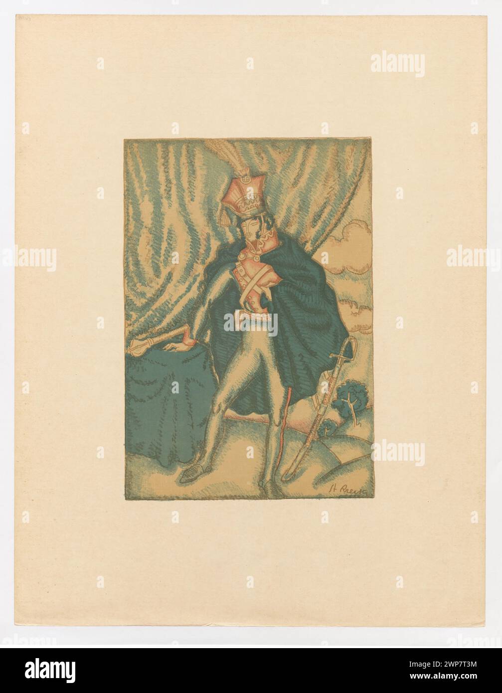 KSI Józef, board 9. From "graphic portfolio Warsaw 1915"; Rzecki ...