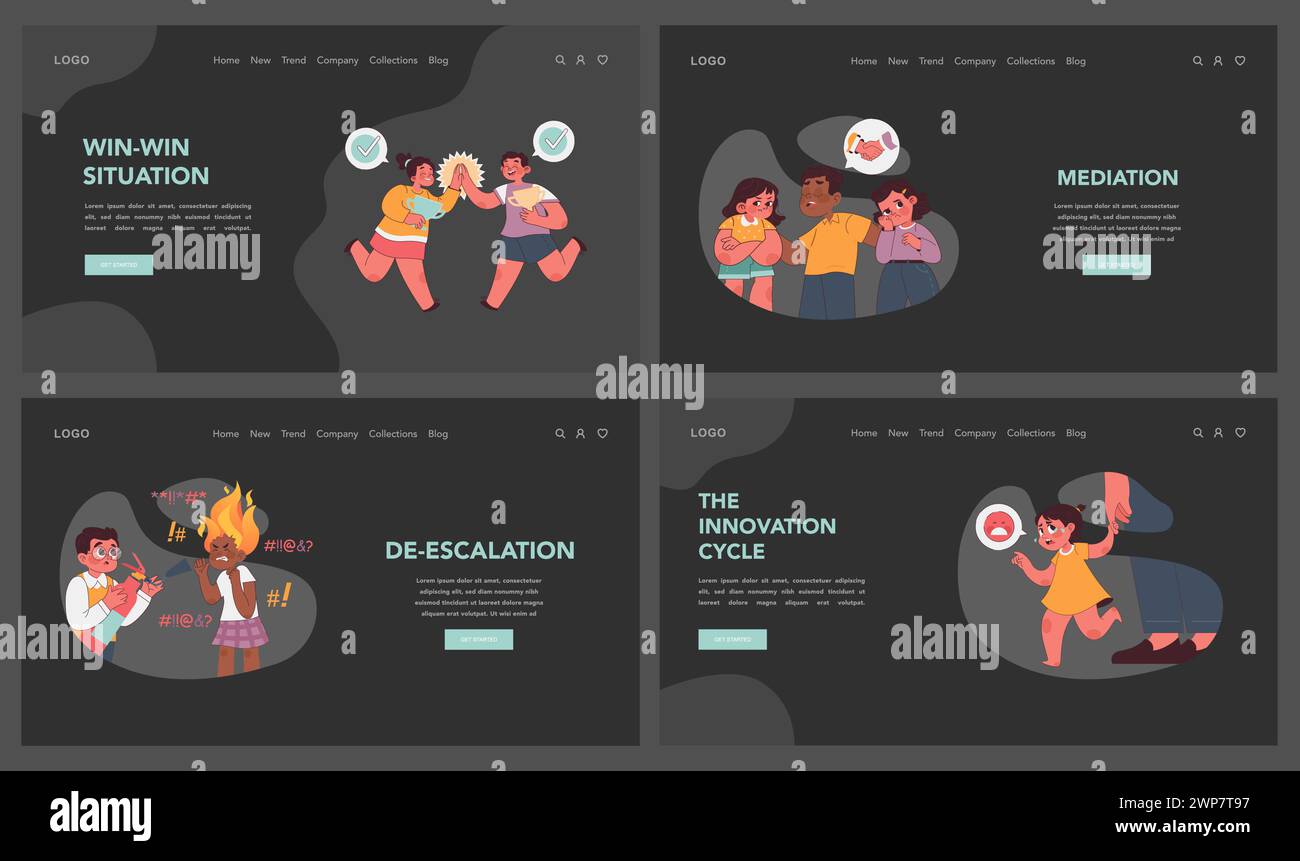 Child Conflict Resolution set. Strategies for peaceful interactions ...