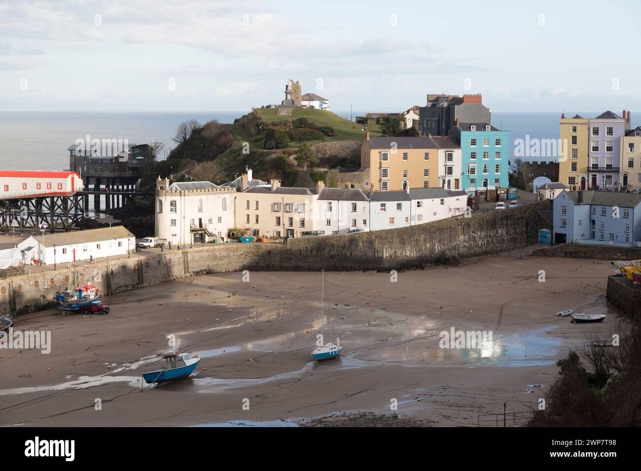 UK, Wales, Tenby harbour Stock Photo - Alamy