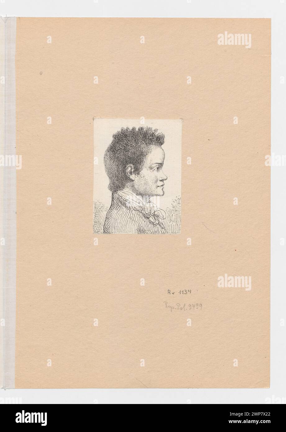 Self -portrait; Orłowski, Aleksander (1777-1832); around 1794 (1793-00 ...