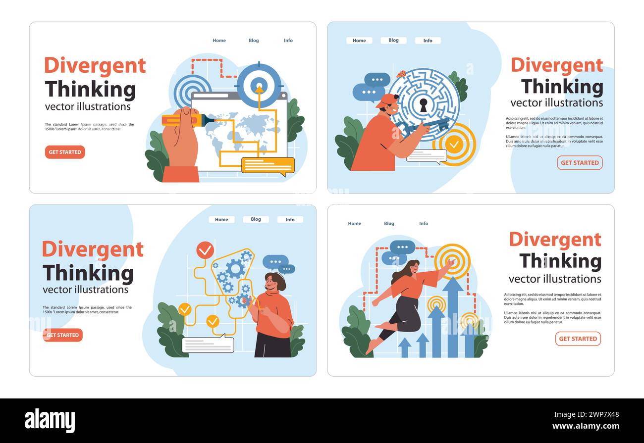 Divergent Thinking set. Creative problem-solving in action. Exploring ... Divergent Thinking set. Creative problem-solving in action. Exploring ...