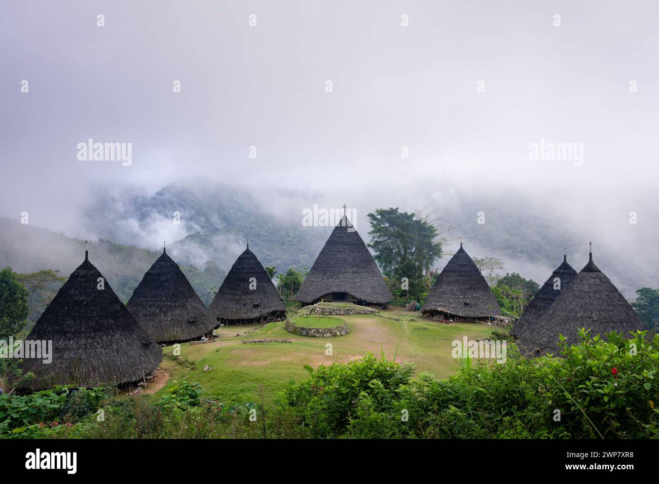 The Wae Rebo village in Indonesia's Flores Island Stock Photo - Alamy