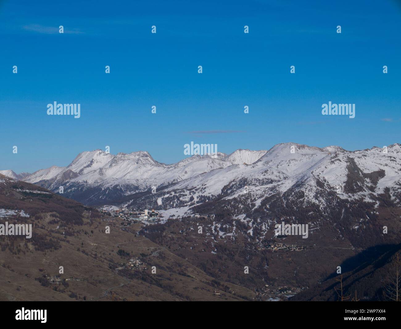 Villages in foothills of the Italian Alps, Piedmont region Stock Photo ...